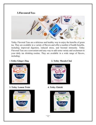A PROJECT REPORT On Product: Tetley tea by Tata | PDF
