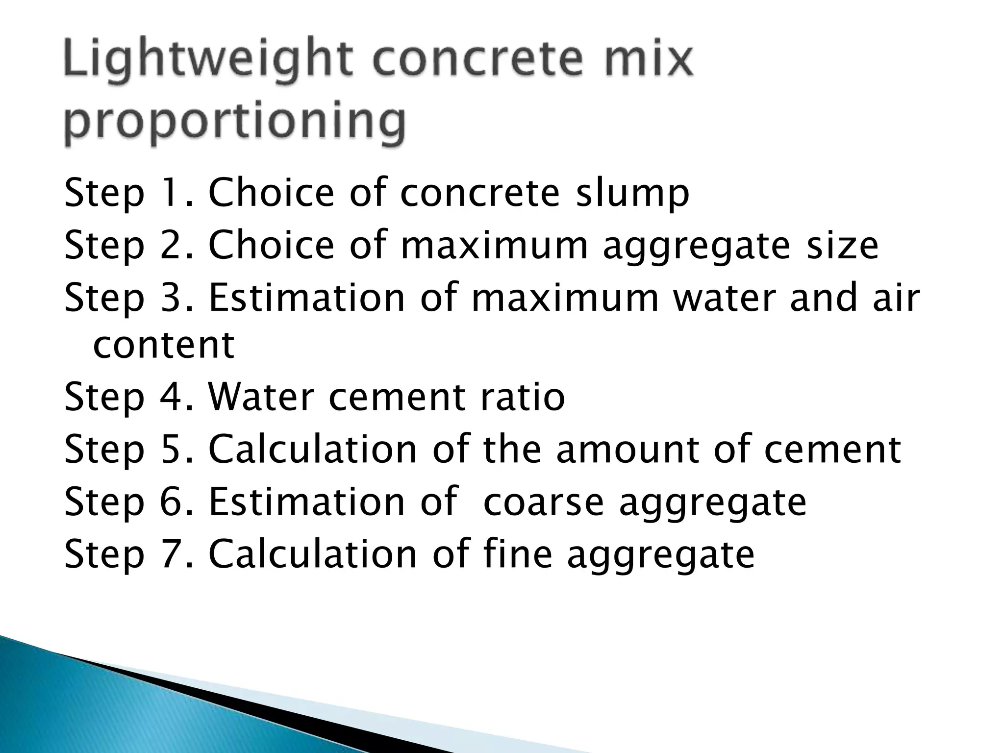 casting of light weight concrete | PPT
