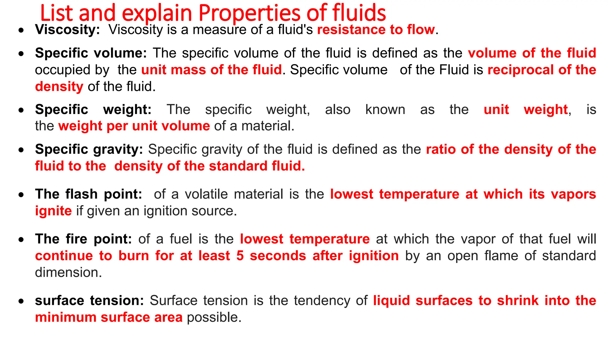 hydraulics fluids and properties chapter | PPTX