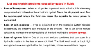 hydraulics fluids and properties chapter | PPTX