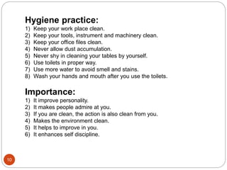 Health and Hygiene || Types of Health || Types of Hygiene | PPTX