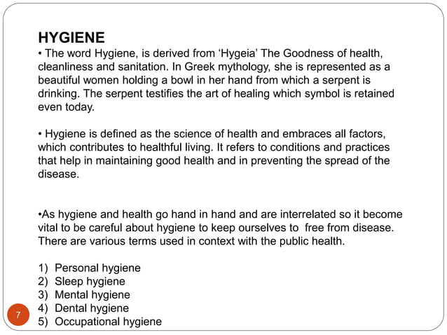 Health and Hygiene || Types of Health || Types of Hygiene | PPTX ...