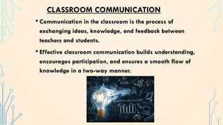 Classroom as a communication system. ppt | PDF