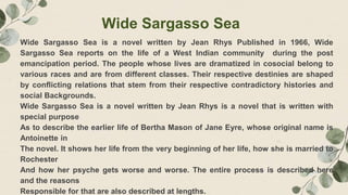 Racism In Wide Sargasso Sea | PPTX