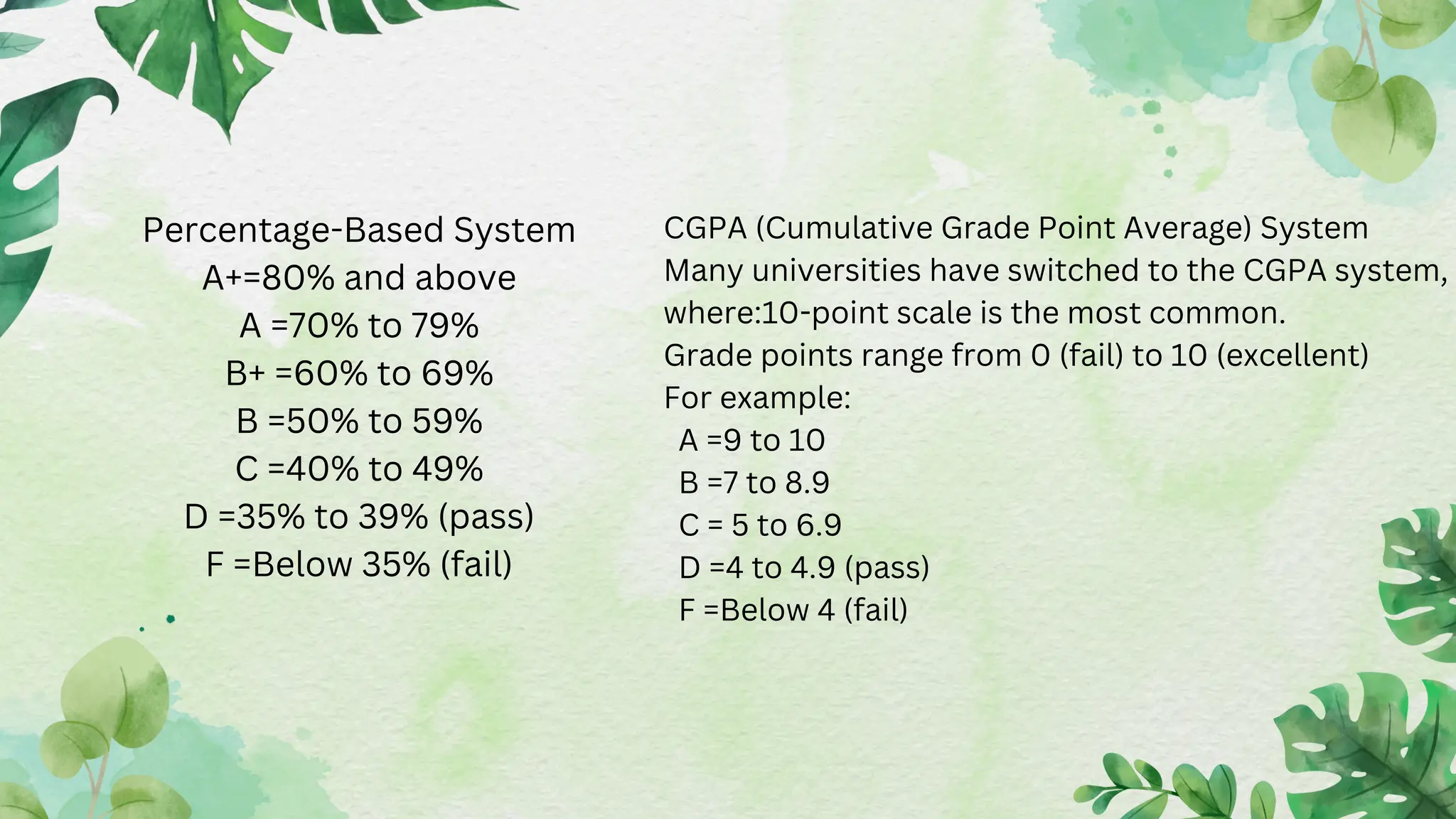 GRADING SYSTEM OF US AND INDIA AS COMPARISON | PDF