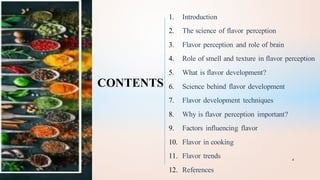 Science of Flavor Perception And Development | PDF