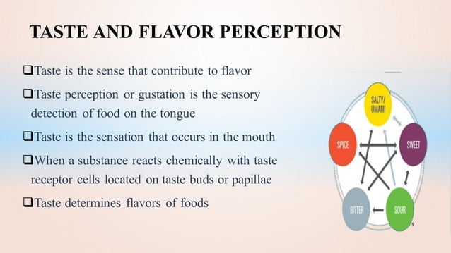 Science of Flavor Perception And Development | PPT