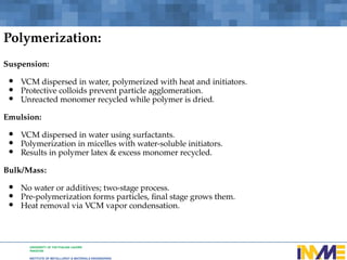 A brief introduction to Poly(Vinyl Chloride) | PPT