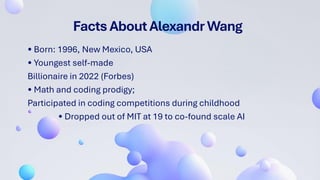 About Alexandr Wang's scale Ai growth journey | PDF