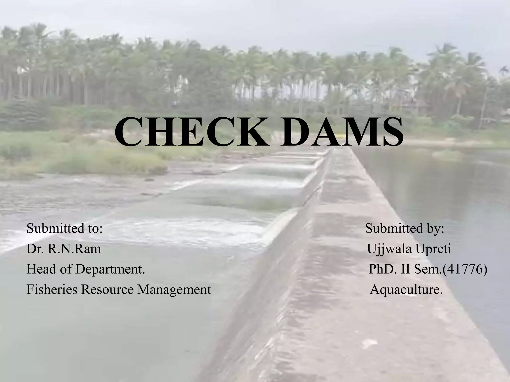 Check dams | PPTX