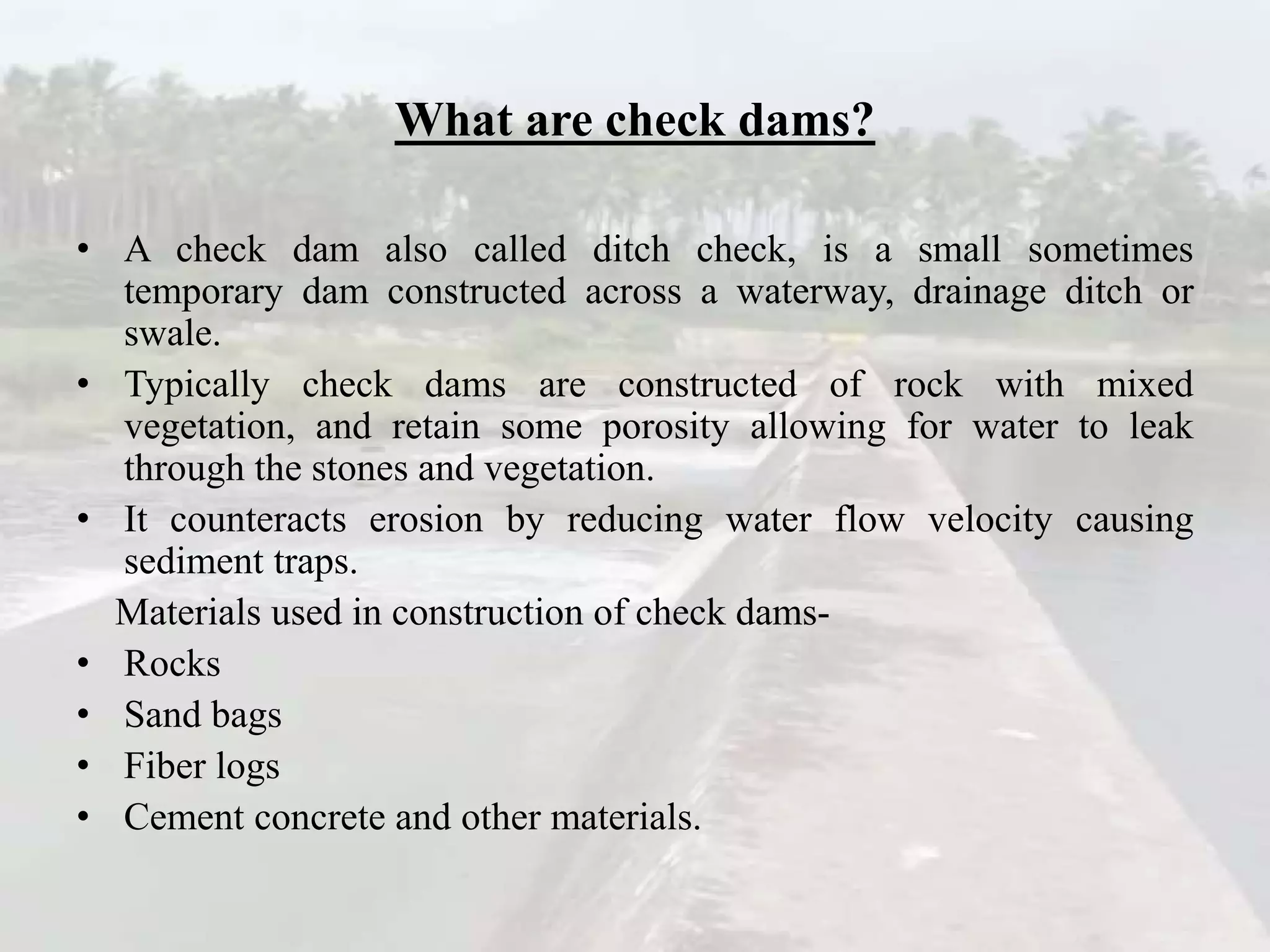 Check dams | PPTX