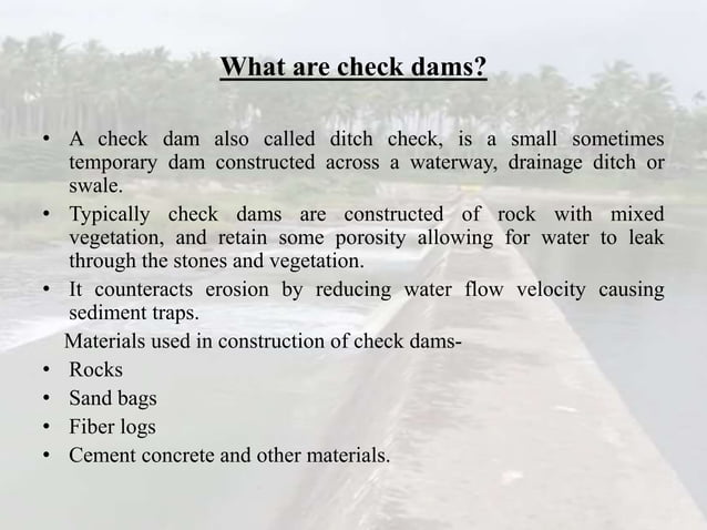 Check dams | PPTX