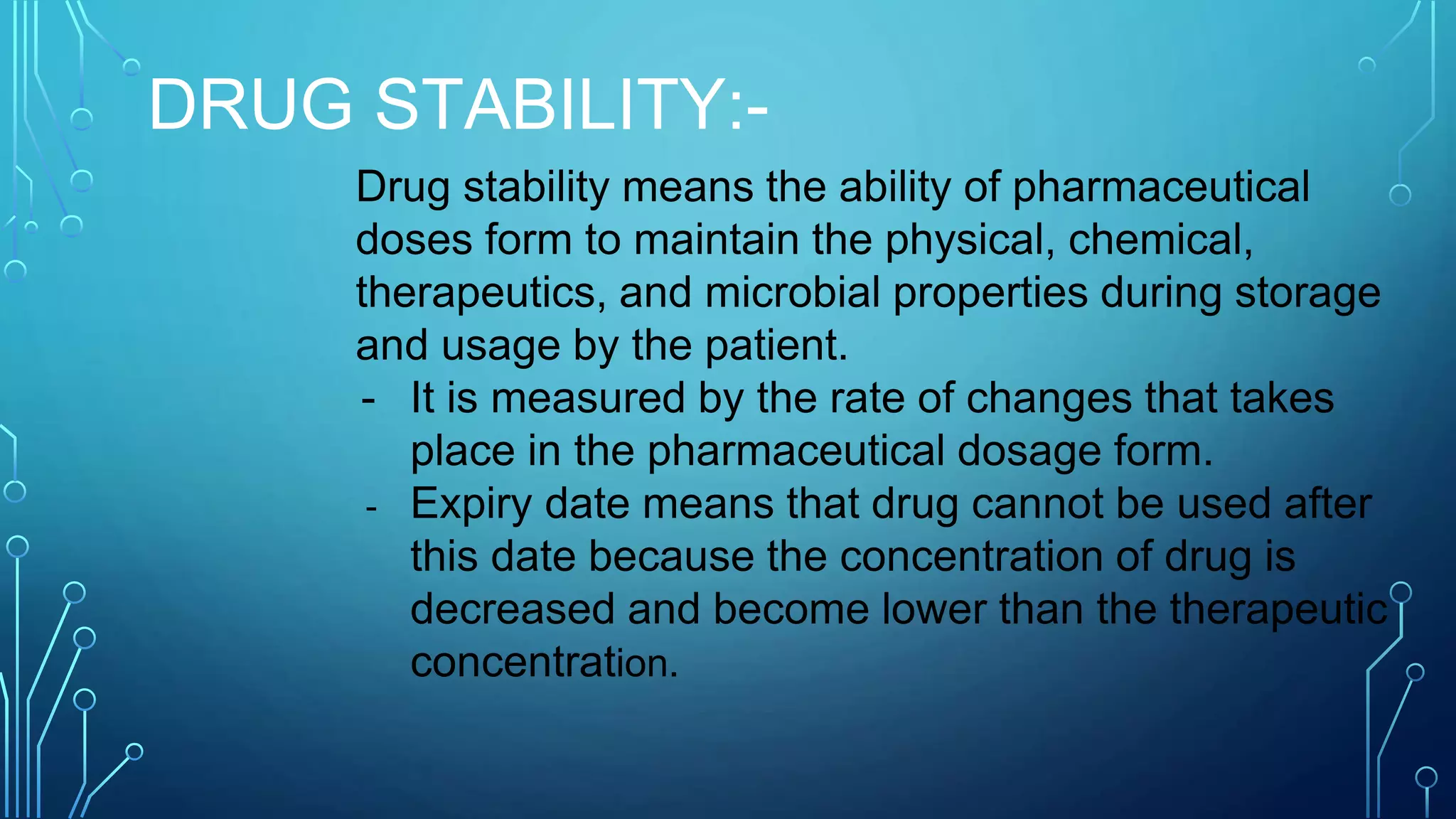 DRUG STABILITY | PPTX