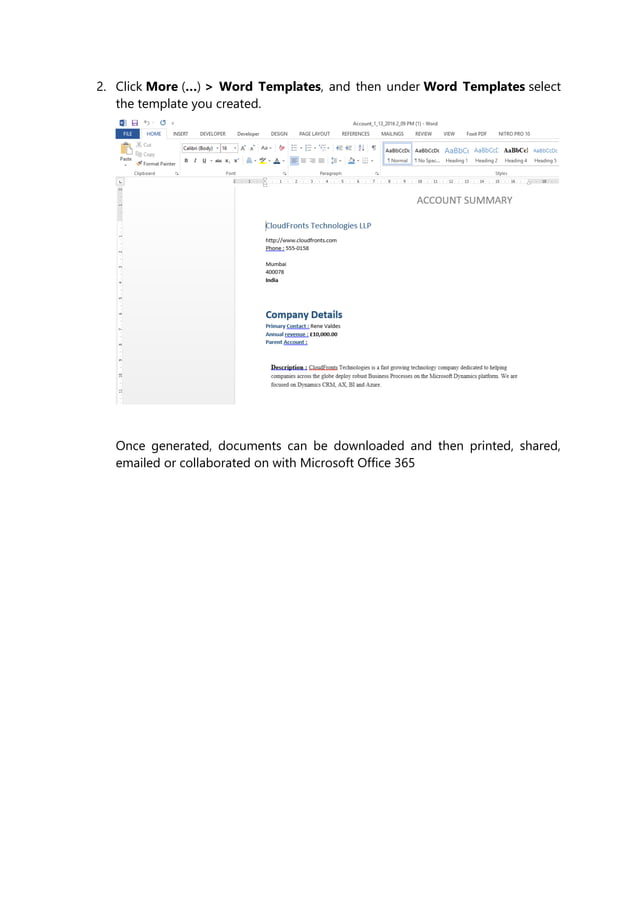 Document generation | PDF