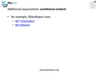 Approaches to document/report generation | PPT
