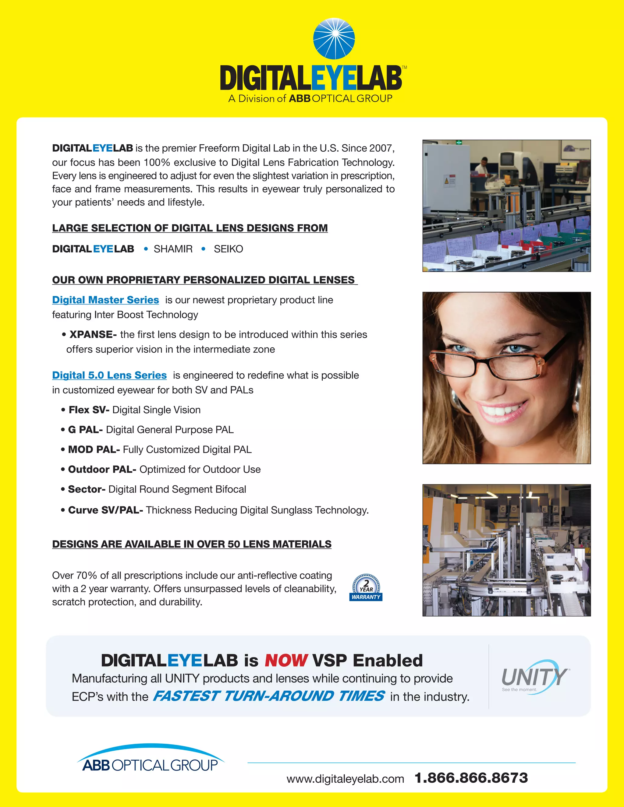 ABB OPTICAL GROUP's Digital Eye Lab | PDF