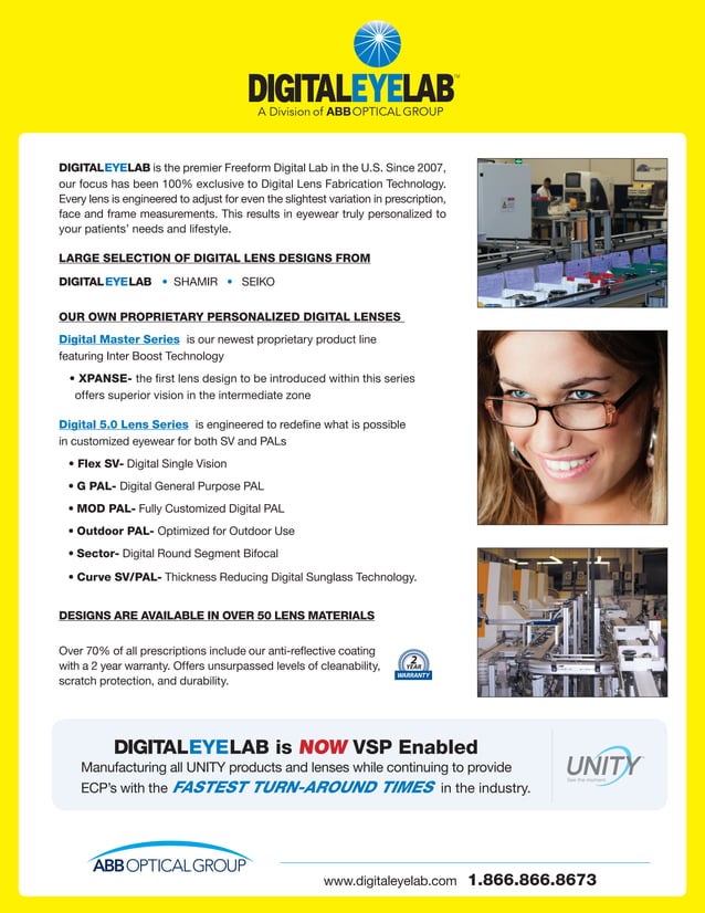ABB OPTICAL GROUP's Digital Eye Lab | PDF