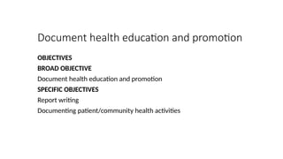 Document health education and promotion.pptx