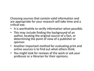 E-LEARN: Documenting Research | PPTX