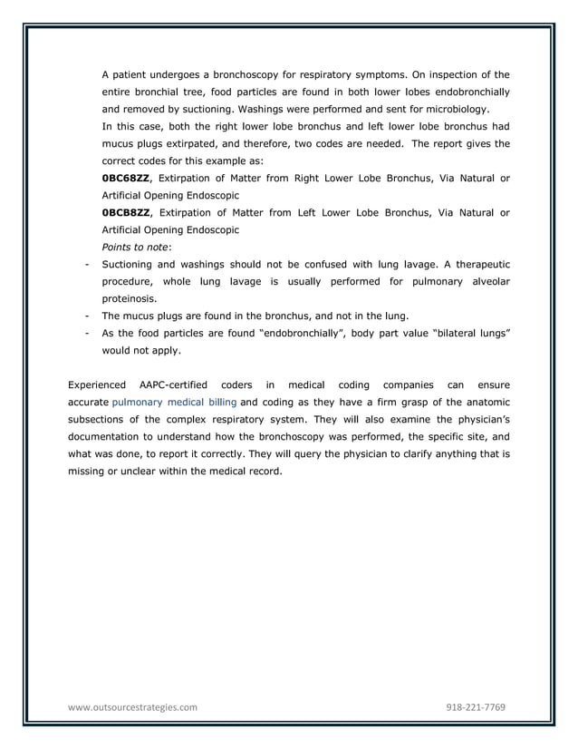 Documenting and Coding Bronchoscopy Procedures | PDF