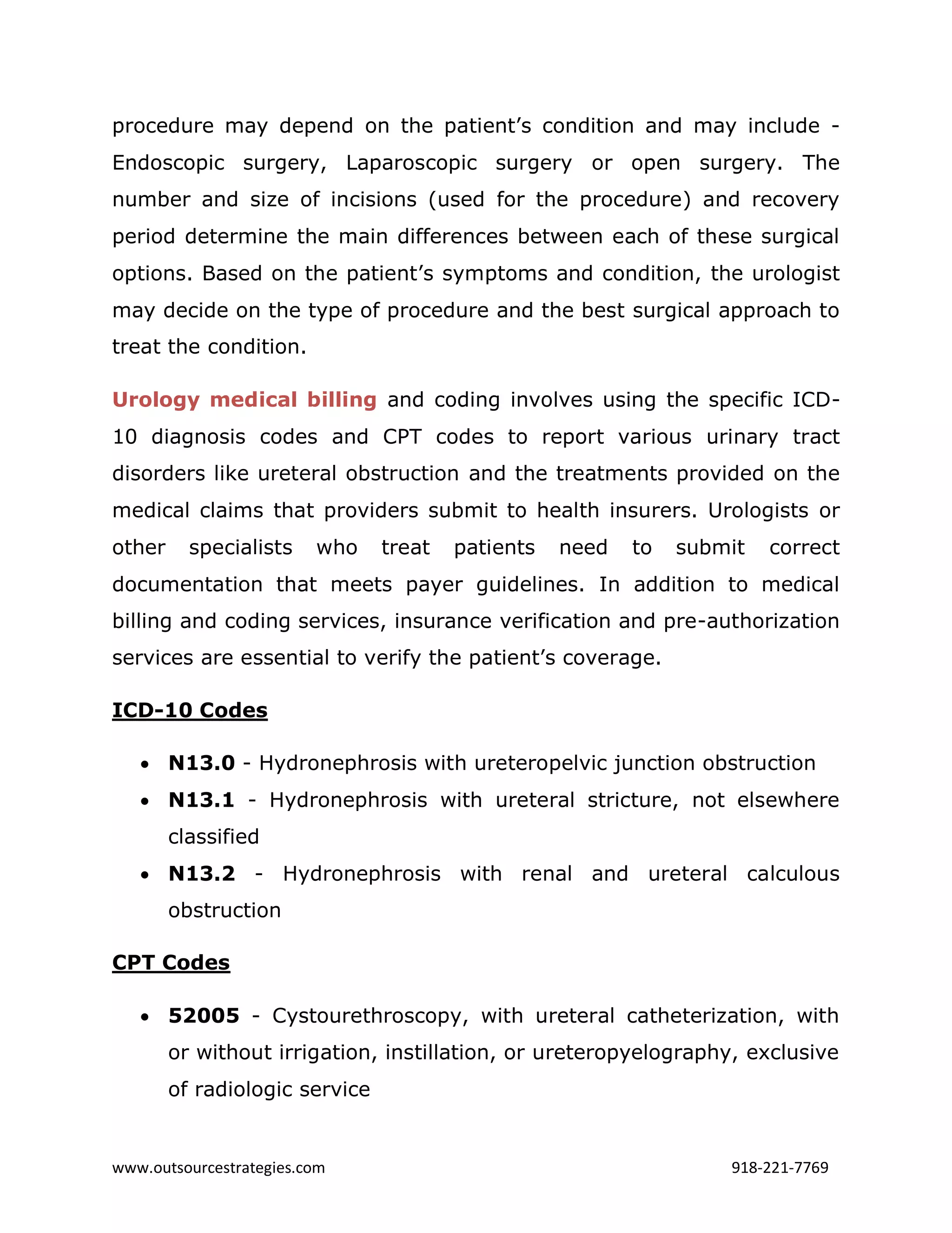 Documenting and Coding Ureteral Obstruction | PDF