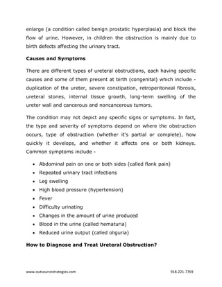 Documenting and Coding Ureteral Obstruction | PDF