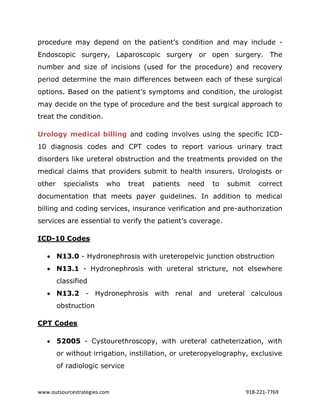 Documenting and Coding Ureteral Obstruction | PDF