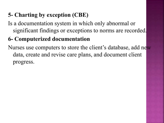 Documenting and reporting | PPT | Medical Health