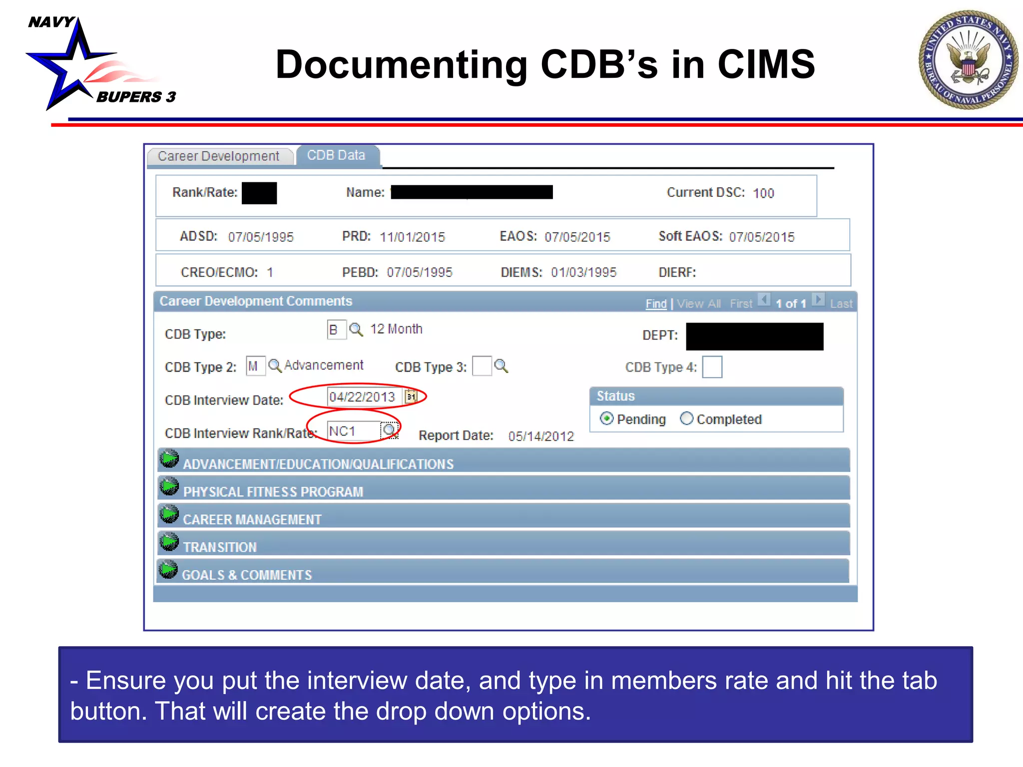 Documenting cdb's in cims | PDF