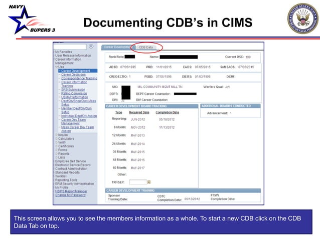 Documenting cdb's in cims | PDF