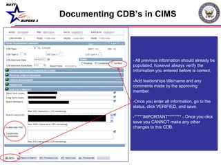 Documenting cdb's in cims | PDF