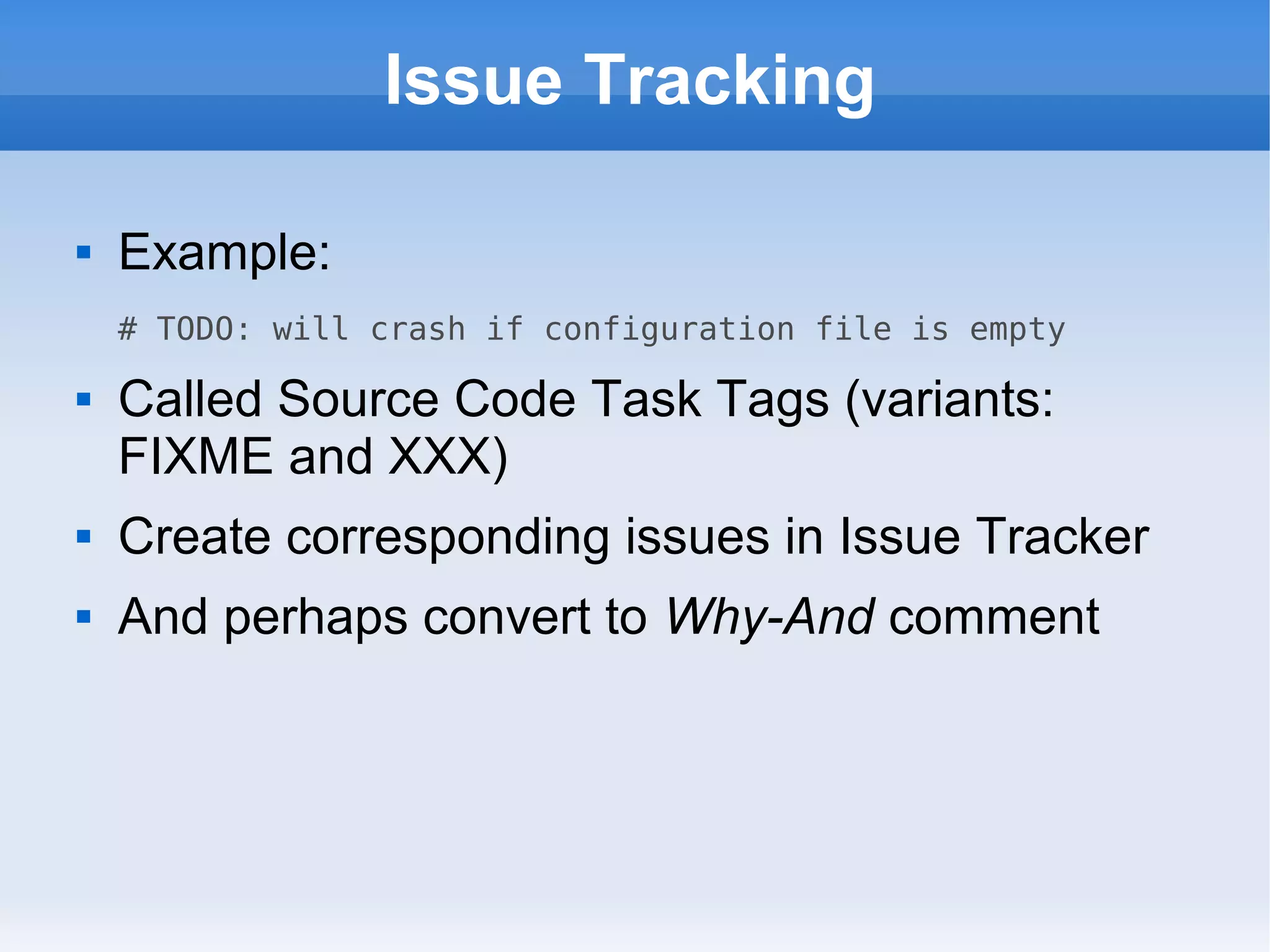 Documenting Code - Patterns and Anti-patterns - NLPW 2016 | ODP