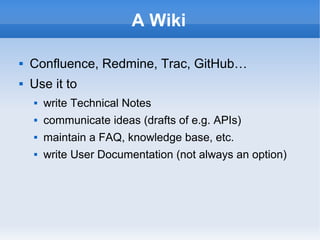 Documenting Code - Patterns and Anti-patterns - NLPW 2016 | ODP
