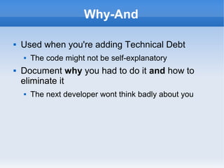 Documenting Code - Patterns and Anti-patterns - NLPW 2016 | ODP