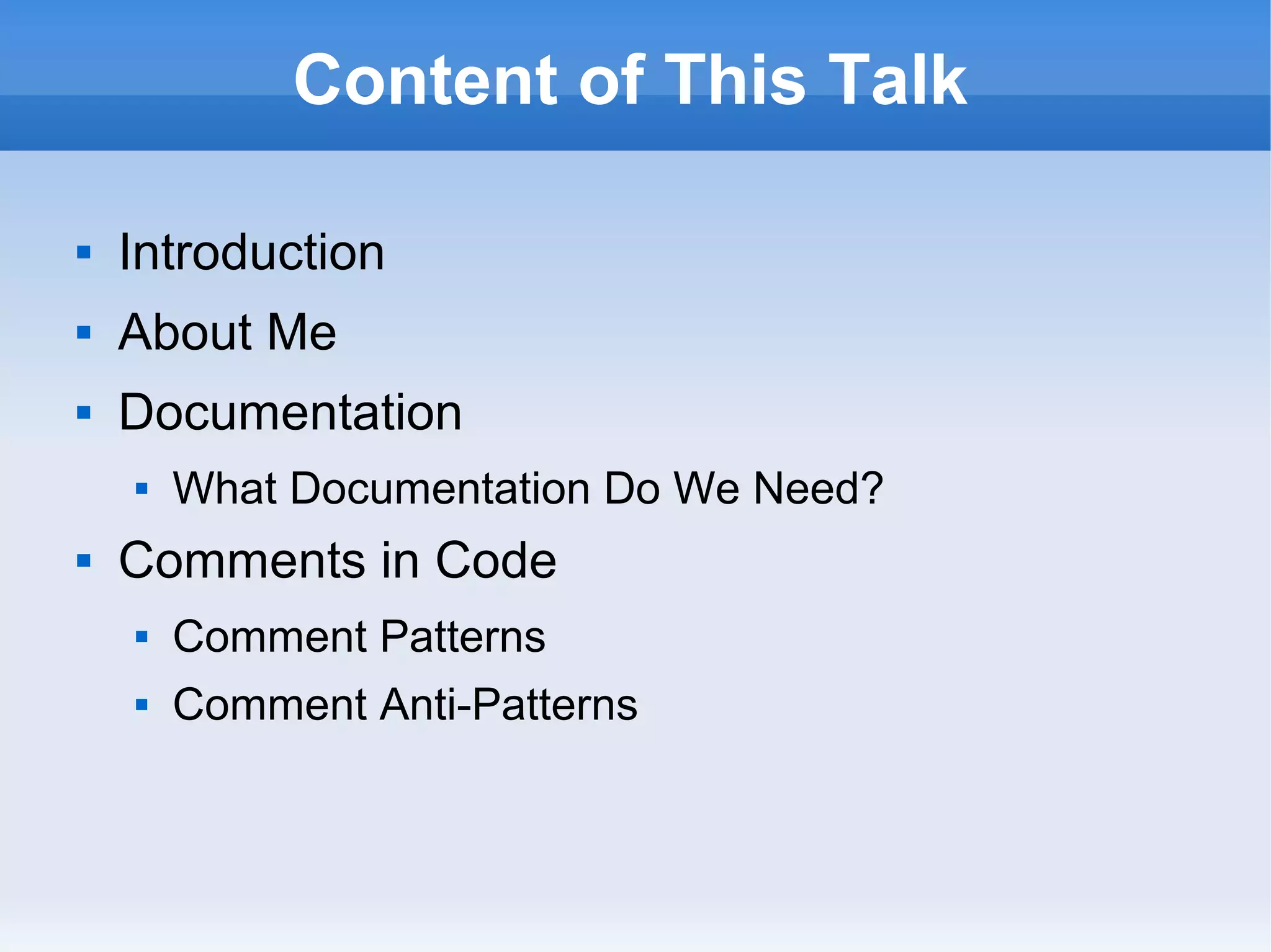 Documenting code yapceu2016 | PPT