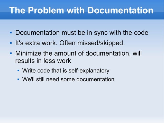Documenting code yapceu2016 | PPT