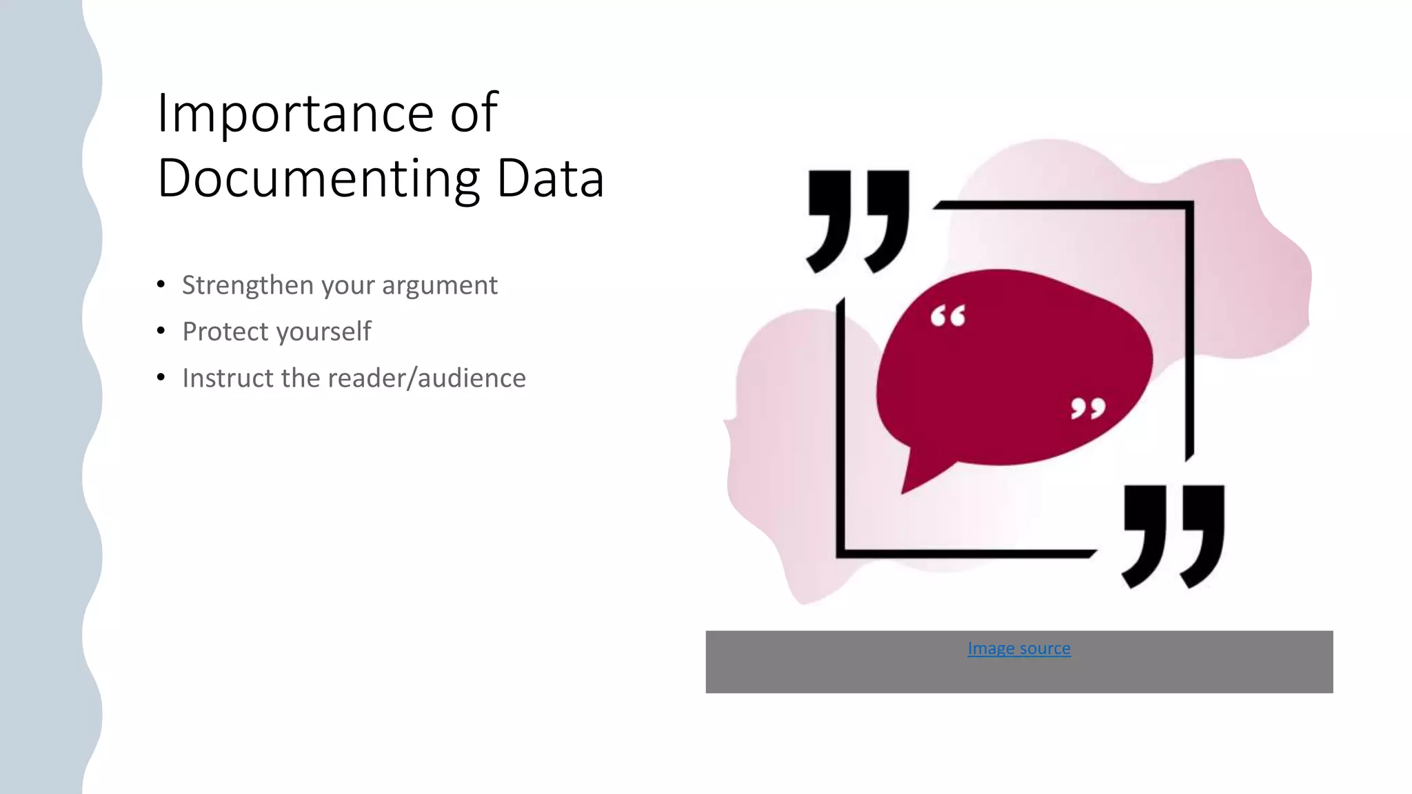 COMM 100 Chpt 9 Documenting Data | PPT