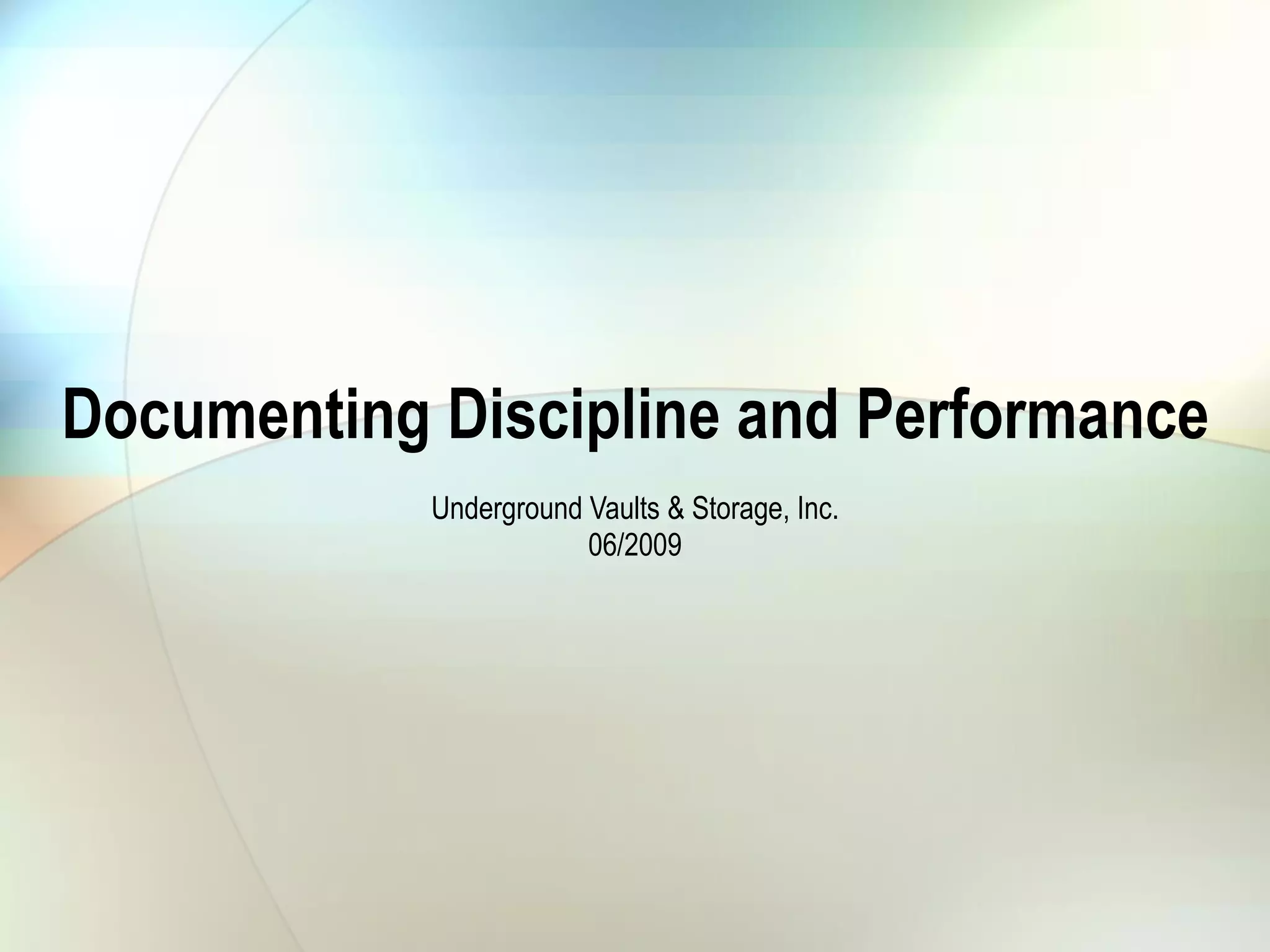 Documenting Discipline And Performance | PPT