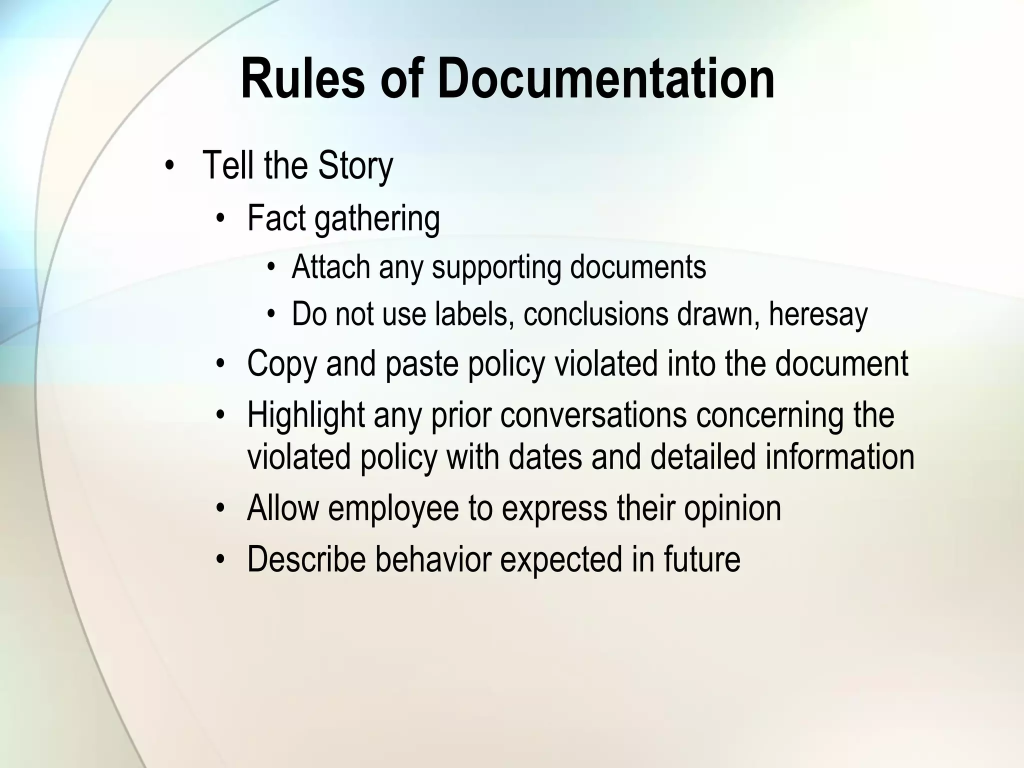 Documenting Discipline And Performance | PPT
