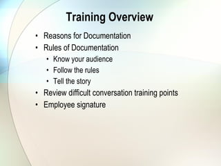 Documenting Discipline And Performance | PPT