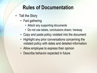 Documenting Discipline And Performance | PPT