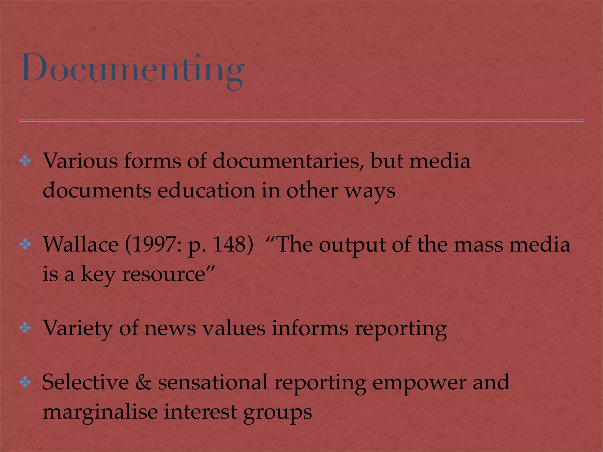 Documenting education 1 | PDF