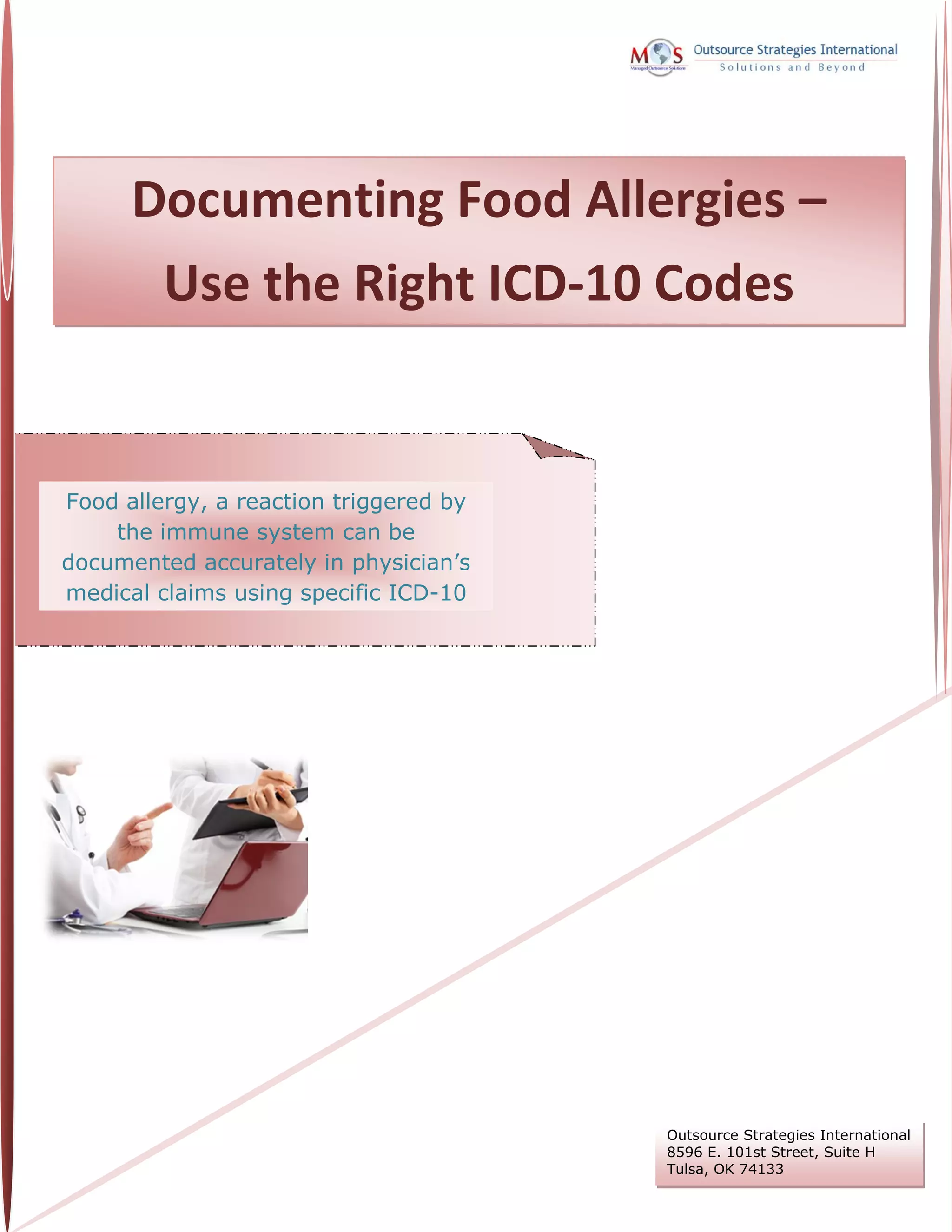 Documenting food allergies use the right icd-10 codes | PDF