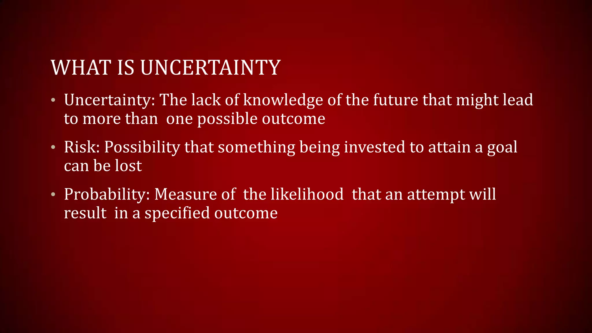 Documenting in an uncertain environment | PPT