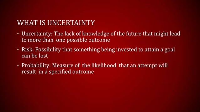 Documenting in an uncertain environment | PPT