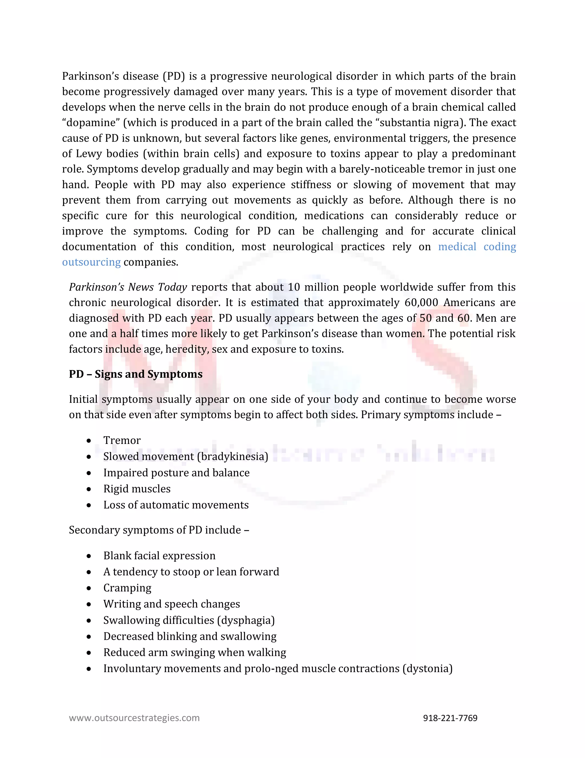 Documenting Parkinson’s Disease (PD) with the Correct ICD-10 Codes ...