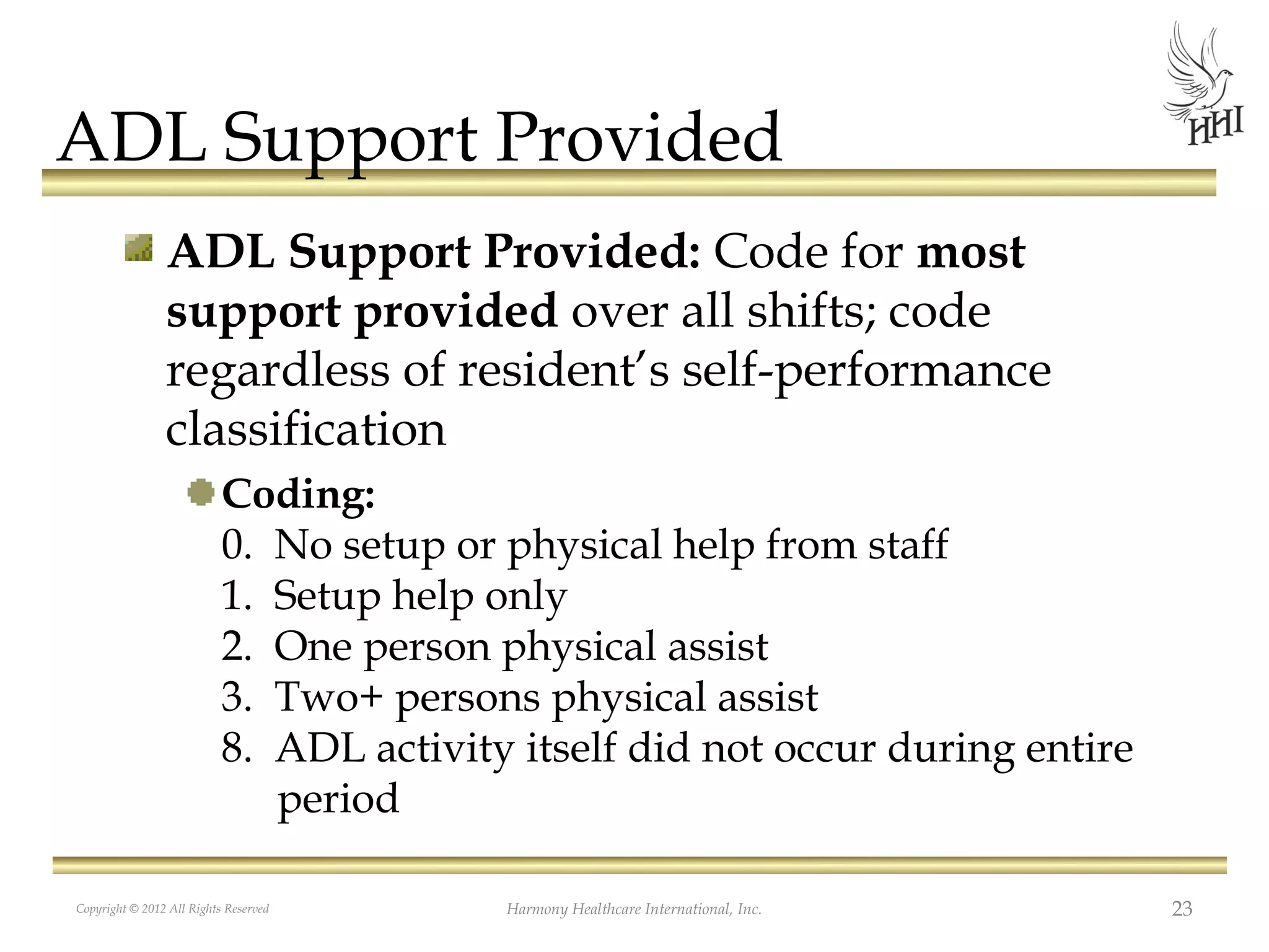 Documenting the Care you Provide ADL Accuracy | PPT