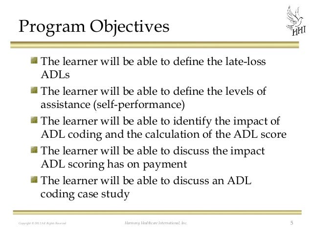 Documenting the Care you Provide ADL Accuracy