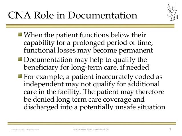 Documenting the Care you Provide ADL Accuracy