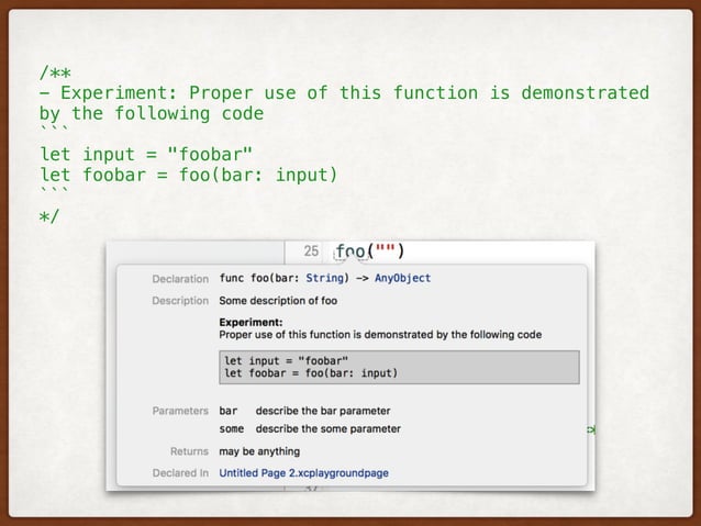 Documenting with xcode | PPT